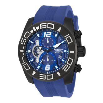 Invicta Pro Diver Chronograph Uhr - - Accessories - Herren - Blau - ONE SIZE
