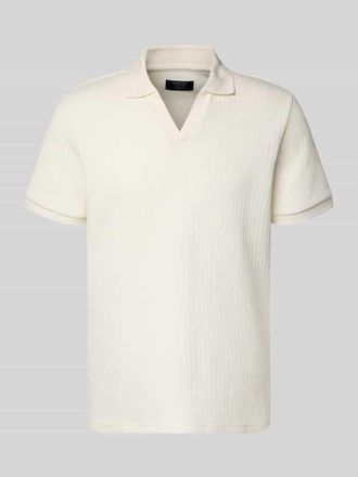 Mc Neal Regular Fit Strick-Poloshirt mit V-Ausschnitt