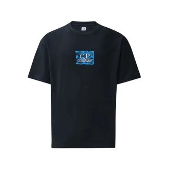C.P. Company Graphic T-Shirt - - Tops - Herren - Blau - L