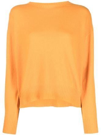 Twin-Set Kaschmirpullover mit tiefen Schultern - Orange