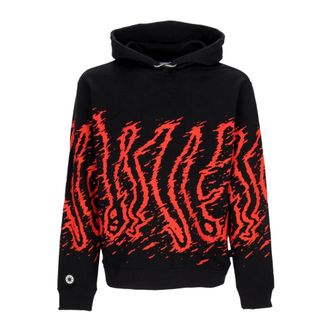 Octopus Schwarz/Rot Leichter Kapuzenpullover - - Sweatshirts & Hoodies - Herren - Schwarzk - XL