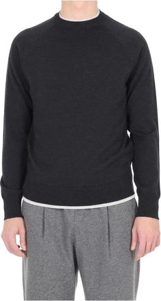 Eleventy Homme, Pulls, Gris, Taille: L Pulls &agrave; col rond