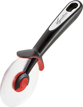 Lagostina Ingenio Smart Pizzaschneider mit abnehmbarem Rad, Kunststoff, Schwarz und Rot