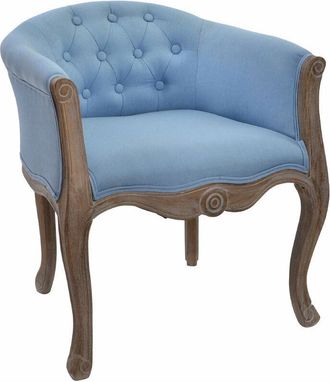 DKD Home Decor Sessel in H&eacute;vea Polyester 58x56x69 Bleu Polyester in H&eacute;v&eacute;a Material Multicolore Color Family Sessel und Sessel Details Details Details