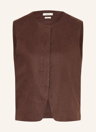 Yerse Yerse Leinenweste Rita braun