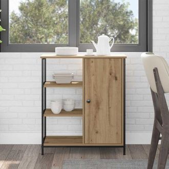 vidaXL Buffet ch&ecirc;ne artisanal 70 x 30 x 80 cm Bois ding&eacute;nierie Vidaxl