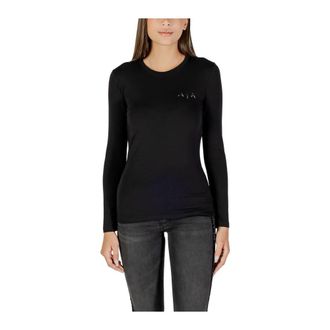A|X Armani Exchange Strickpullover mit Strasssteinen - - Knitwear - Damen - Schwarzk - S