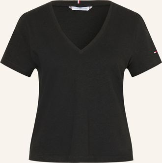 Tommy Hilfiger T-Shirt Mit Leinen schwarz