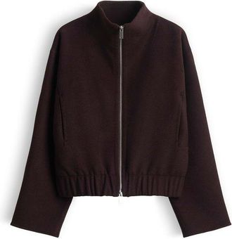 someday Wolljacke Noeli aus weichem Doubleface-Wollmix Verk&uuml;rzte Form mit Stehkragen und Raglan&auml;rmeln