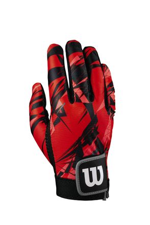 Wilson Unisex-Erwachsene Clutch Racquetball Glove-Right Hand, Small Handschuh, Rot/Schwarz