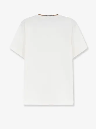 Burberry Mens T-Shirt Ryan Cotton White T-Shirts And Polos
