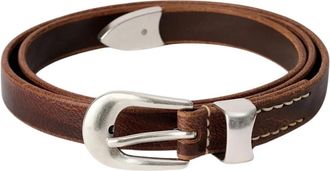 Our Legacy Homme, Accessoires, Brun, Taille: 80 CM Italian Leather Belt
