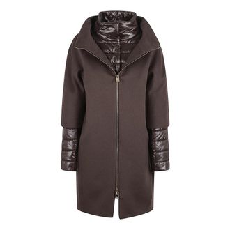 Herno Ultraleichte Cape Jacke - - Coats - Damen - Braun - XL
