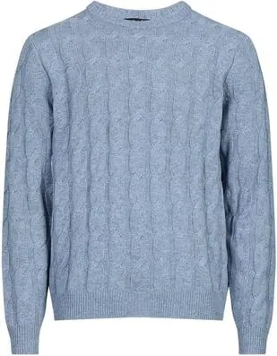 van Laack Pull maille en laine m&eacute;lang&eacute;e