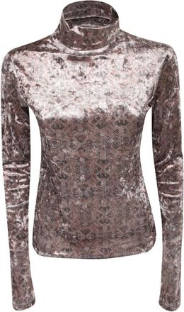Pierre-Louis Mascia Femme, Tops, Beige, Taille: 38 FR Ranat Velvet Turtleneck