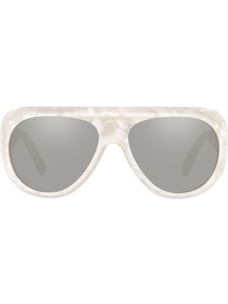 Alain Mikli lunettes de soleil Marmion - Blanc