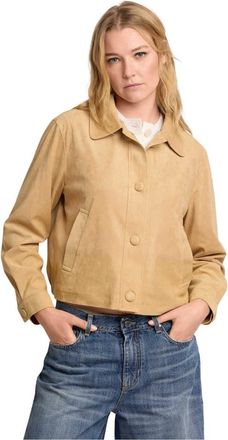 Kocca Femme, Vestes, Beige, Taille: 38 FR Giubbino corto strutturato