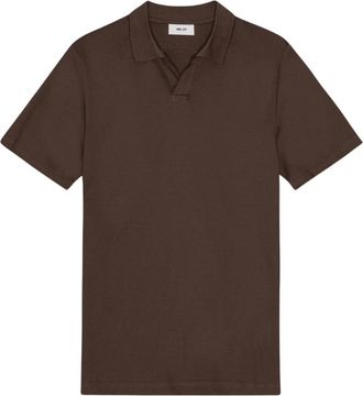 Nn.07 Nn07, Homme, Tops, Brun, Taille: L Polo en jersey de coton Demitasse
