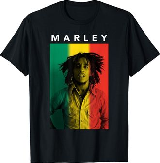 Bob Marley Official Rasta Fade Legend Photo T-Shirt