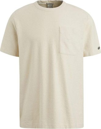 Cast Iron Kurzarm Regular Fit T-Shirt - - Tops - Herren - Beige - L