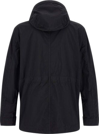 Stone Island Brushed Nylon Crinkled Jacket - Black