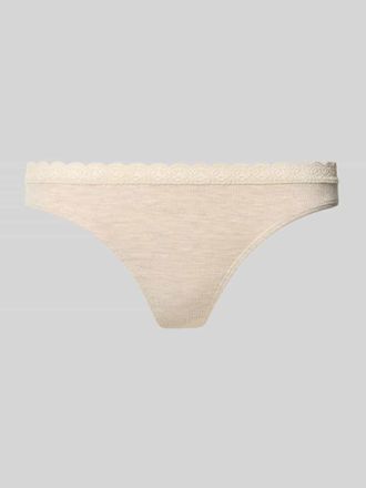 Jake*s Casual String aus Modal-Mix mit Spitzenbesatz