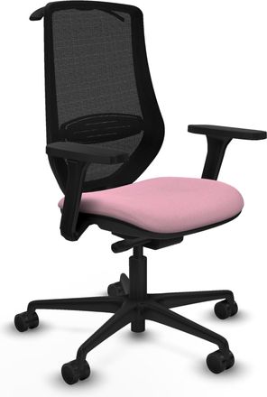 Piqueras y Crespo Telearbeitssessel mit 3D-Armen, h&ouml;henverstellbare Lendenwirbelst&uuml;tze, ausgestattet mit Syncro/Traslack und eingespritztem Schaum. Mit Rollen von 65 mm