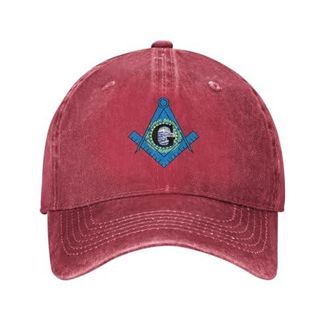 Generic Drapeau du Dakota du Sud Ma&ccedil;on Ma&ccedil;onnerie Franc-Ma&ccedil;onnerie Unisexe Chapeau Styl&eacute;e Snapback Cap D&eacute;contract&eacute; Casquette De Baseball pour Ext&eacute;rieur Randon