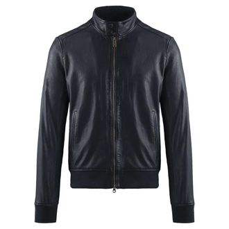 Bomboogie Homme, Vestes, Gris, Taille: 2XL Friz Leather Bomber Jacket