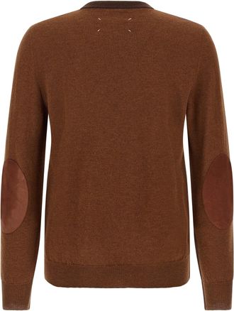 Maison Margiela Two-Tone Wool Sweater - Brown
