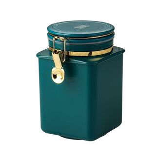 Cabilock Vintage Kaffeedose Teedose Metalldose Blechdose: 1. 1L Kaffeebehälter Aromadose Kaffeebohnen Behälter Vakuum Metall Dose mit Deckel Leere Geschenkdose