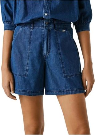 Pepe Jeans London Femme, Shorts, Bleu, Taille: W26 Relaxed Utility Shorts