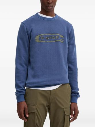 G-Star sweat &agrave; logo imprim&eacute; - Bleu