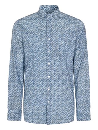 Etro chemise en coton &agrave; imprim&eacute; cachemire - Bleu