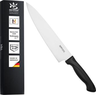 Gehring Solingen Kochmesser 20 cm I Allzweckmesser aus Edelstahl I ergonomischer Kunststoffgriff I Chefmesser I Serie Ergo Grip I Made in Germany