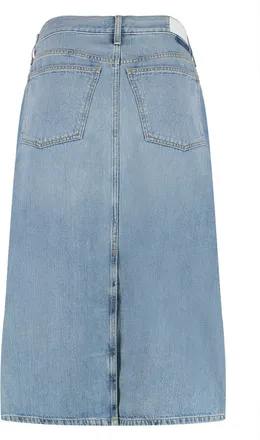 Re/Done Womens Denim Skirt Main Fabric: Cotton