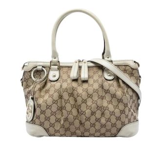 Gucci Sac Sukey Pre-owned - Femme - Pre-owned - Beige - Taille: ONE Size