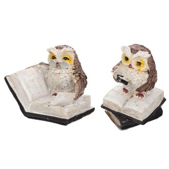 Supvox 2st&uuml;cke Eulenstatuen Aus Kunstharz Eulenfigur Kunstharz- Tierstatuen- Eulenstatue Aus Eulenskulptur Aus