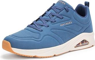 Skechers Homme Tres-air Uno-Casairal Fashion Sneakers Basket, Bleu Marine, 45 EU