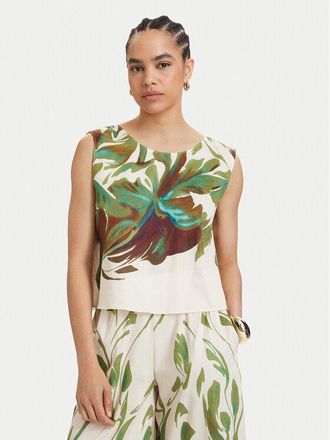 Access Fashion Top 63-2078-0250 Creme Regular Fit