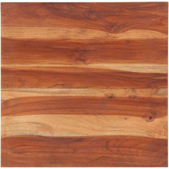 vidaXL Plateau de Table, de Bureau, Table &agrave; Manger Bois solide 25-27 mm 60x60 cm vidaXL