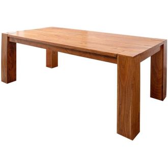 Massivmoebel24 Esstisch Akazie 220x100x76 honig lackiert oxford 0617