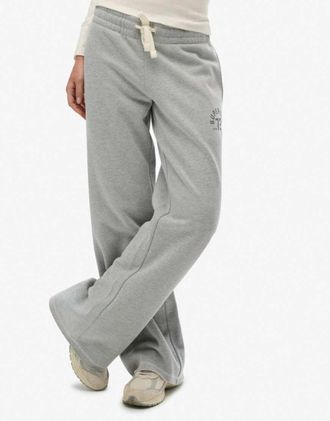Superdry Athletic Essentials - Pantalon de jogging droit - Gris chin&eacute;