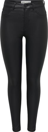 Jacqueline de Yong Damen JDYNEWTHUNDER Coated HIGH SKN PNT NOOS Hose, Schwarz (Black), XL / 34