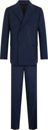 Brooks Brothers Anzug mit Nadelstreifen und Doppelreiher - - Suits - Herren - Blau - XL