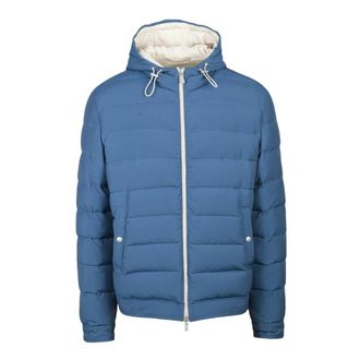 Eleventy Homme, Vestes, Bleu, Taille: 3XL Piumino