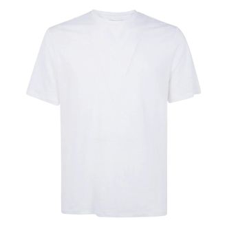 Majestic Filatures Einfarbiger Kurzarm-Rundhalspullover - - Tops - Herren - Wei&szlig; - M