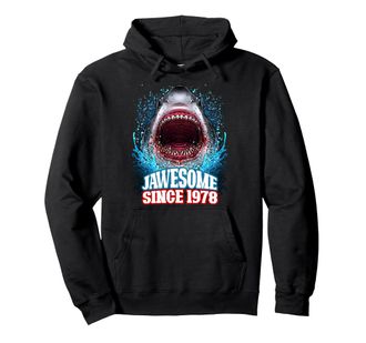 BDAZ 48. Geburtstag Jawesome Seit 1978 Shark 48 Jahre alt Pullover Hoodie