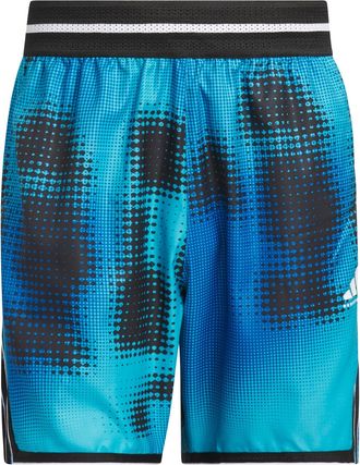 adidas Mens Crazy Lite AOP Short Lucid Cyan M 18 cm