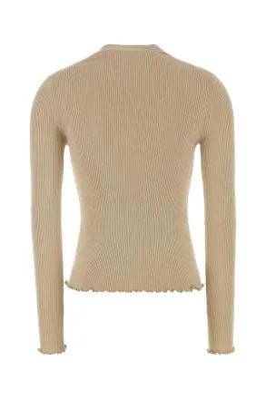 Alaia Silk Sweater - Beige